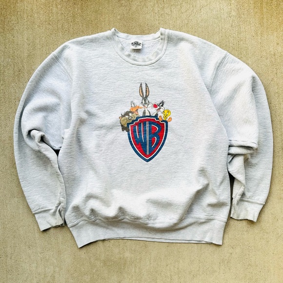Vintage | Shirts | Vintage Warner Bros Looney Tunes Sweatshirt Size ...